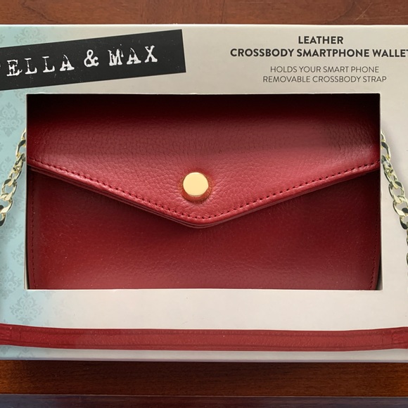 Stella & Max | Bags | Stella Max Leather Cross Body Cell Phone Wallet ...